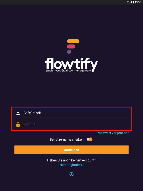 Login App - Flowtify